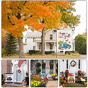 Seasonal Garden Flags Set Set of 12 Double Sided 12x18 Inch Christmas Garden Yard Flag, Winter Welcome Holiday Garden Flags with Truck Small Garden Flags for All Seasons for Outside Indoor Home