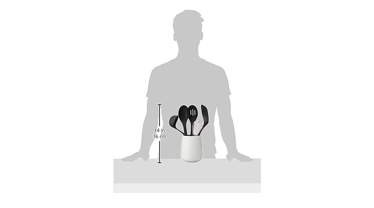 KitchenAid 6-Piece Tool Set with Crock | Nonstick Safe & Heat-Resistant