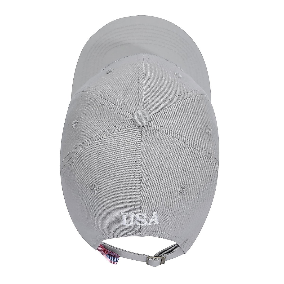 American Flag Hat Men Women Adjustable USA Baseball Cap Low Profile Plain Dad Hat Outdoor Ball Cap Gray