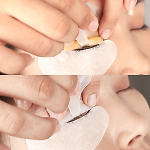 44pcs Eyelash Perming Curler Shield Pads Kit, 12 Pair 6 Sizes Lash Lift Pads Silicone 12 Pack Eye Gel Pad Patches with 2 Pieces Y Shape Brushes and 3 Pair Lash Lift Rods Pads for Eyelash Lifting