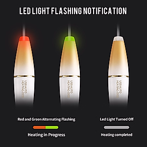 Double Heads USB Heating Rod for Doll, LED Indicator Portable Toy Warmer, Automatic Temperature Control USB Warmer, Safe, Fast Heating and Waterproof, Dual Heater in 1 Cable, White