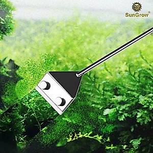 SunGrow Blade Refills for Aquarium Scraper, Stainless Steel, Razor-Sharp Blade, Suitable for Glass Aquariums, 10 Blades per Pack