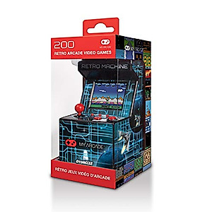 My Arcade Retro Machine Playable Mini Arcade: 200 Retro Style Games Built In, 5.75 Inch Tall, Powered by AA Batteries, 2.5 Inch Color Display, Speaker, Volume Control
