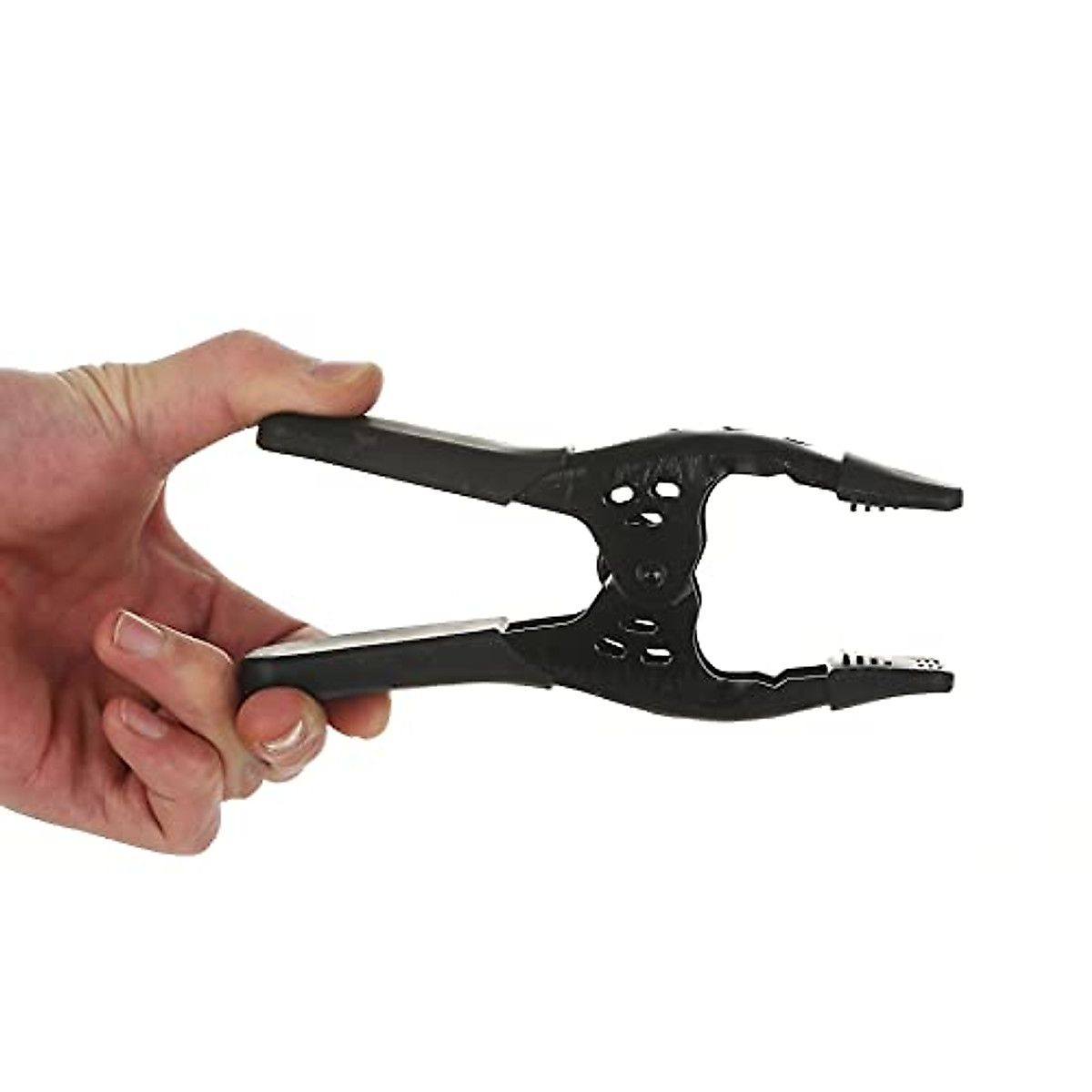 Lot of 8-6" inch Spring Clamp Large Super Heavy Duty Spring Metal All Black - 2.5 inch Jaw opening