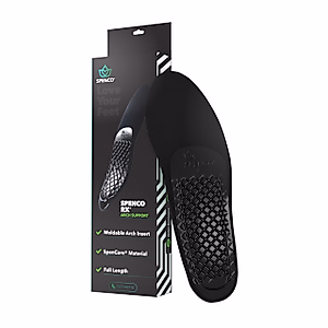 Spenco Rx Arch Support - Lightweight, Orthotic Shoe Inserts with 4-Way Stretch Fabric & SpenCore Layer for Shock Absorption, Odor Control & All-Day Comfort & Stability - Fits Most Shoes