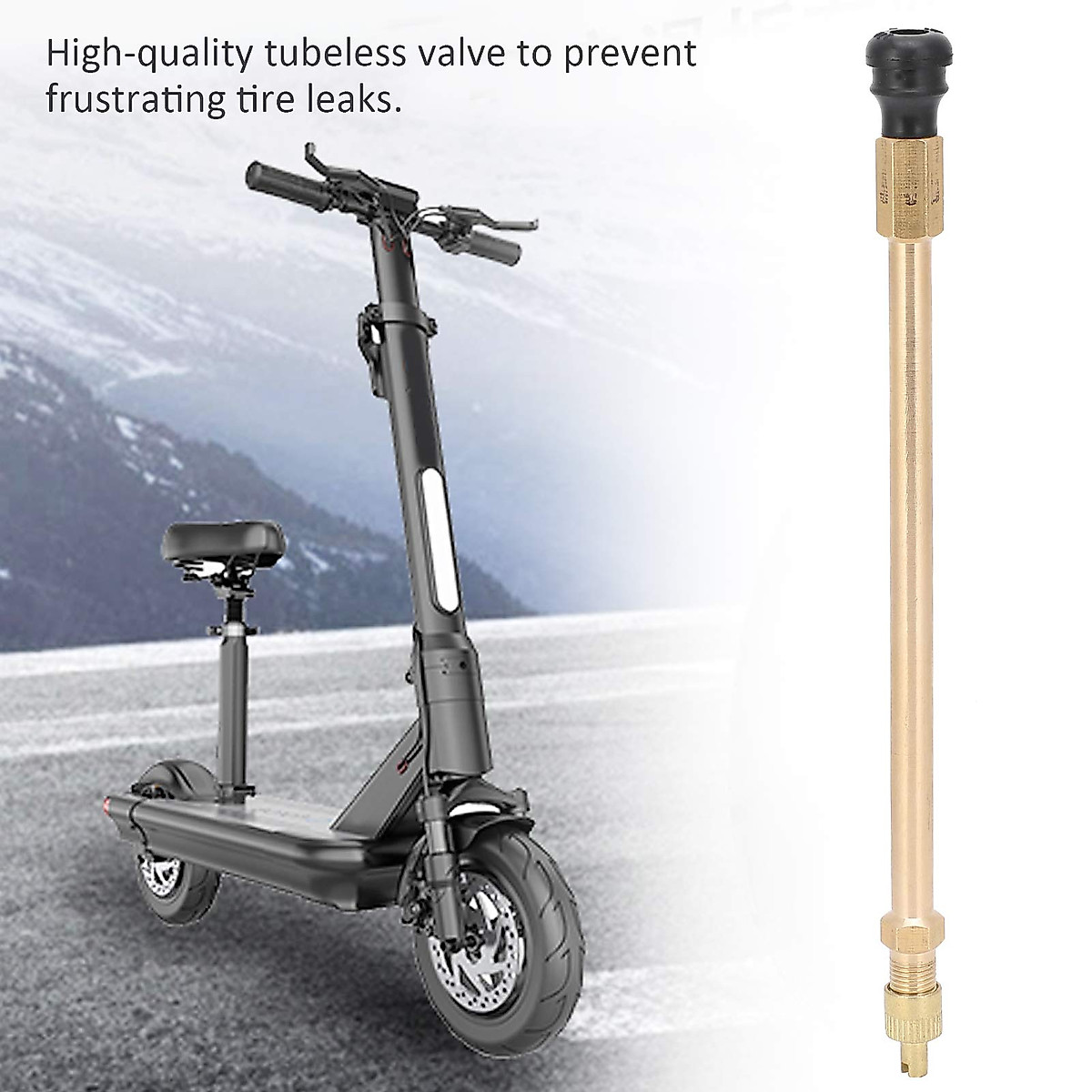 Tubeless Valve Tubeless Tire Valve Replacement with Multifunctional Extension Pipe Fit for M365/PRO Electric Scooter Accessory