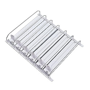 Alaaner Drink Automatic Pusher Glide ABS White Width Adjustable 12oz 16oz 16.9oz 20oz Refrigerator Soda Can Organizer for Beverage (31cm)