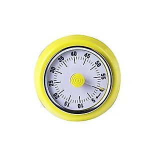 Mechanical Timer, Kitchen Timer Reminder Management Timer 360 Degree Rotation, Kitchen Countdown, Children, Teachers, Classroom time Management Tools, Learning (Yellow)