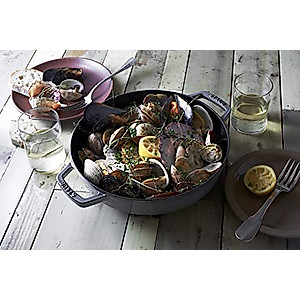 STAUB Cast Iron Frying Pan, Grey, 34 cm