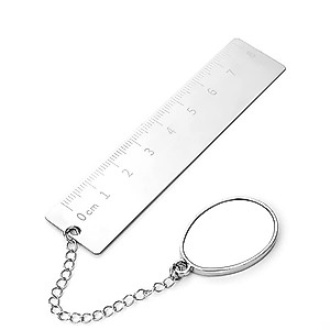 ARFUKA Bookmark Stainless Steel Reading Metal Ruler Bookmark Reading Bookmarks Page Marker Book Marker Gift for Students Teachers Reading Pack of 2