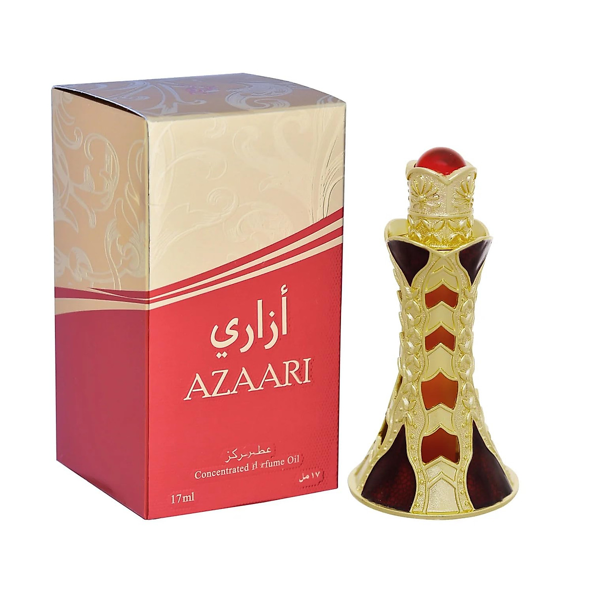 Khadlaj Azaari Concentrated Perfume Oil for Unisex, 0.57 Ounce