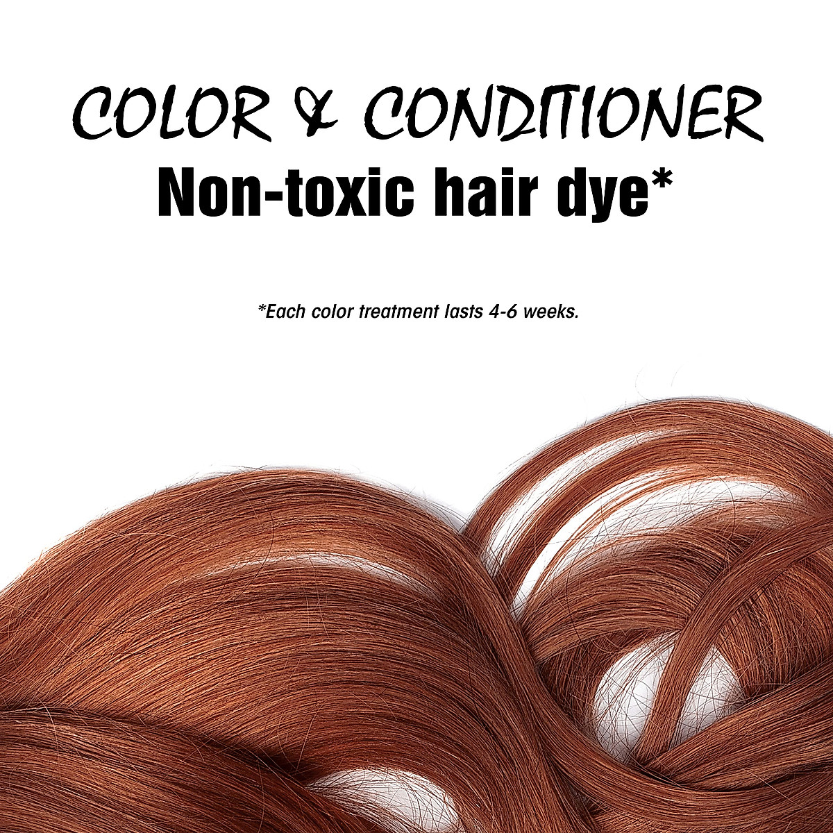 Light Mountain Henna Hair Color & Conditioner – Red Hair Dye, Organic Henna Leaf Powder and Botanicals, Chemical-Free, Semi-Permanent Hair Color + 4 Hair Clips