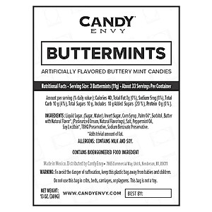Baby Boy Buttermints - 13 oz. Bag - Approximately 100 Individually Wrapped Mints - It's a Boy Baby Shower Candy, Baby Reveal Party Favors