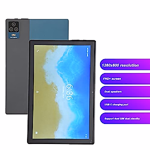 HD 10.1in Tablet PC,Bluetooth 5.0 Octa Core Tablet,Portable 5G Dual Band 7000mah Battery for Android 11 Tablet PC, Kid, 4G RAM 128G ROM (Blue)
