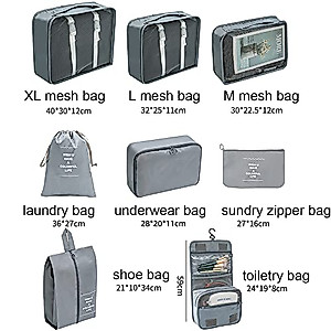 8pcs Compression Packing Cubes for Suitcases + 4pcs Compression Vacuum Storage Bags + Travel Dispenser Bottles Set, Luggage Packing Organizers Travel Accessories (pink)