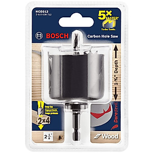 BOSCH HCD212 2-1/8 In. Daredevil Wood Hole Saw with Arbor