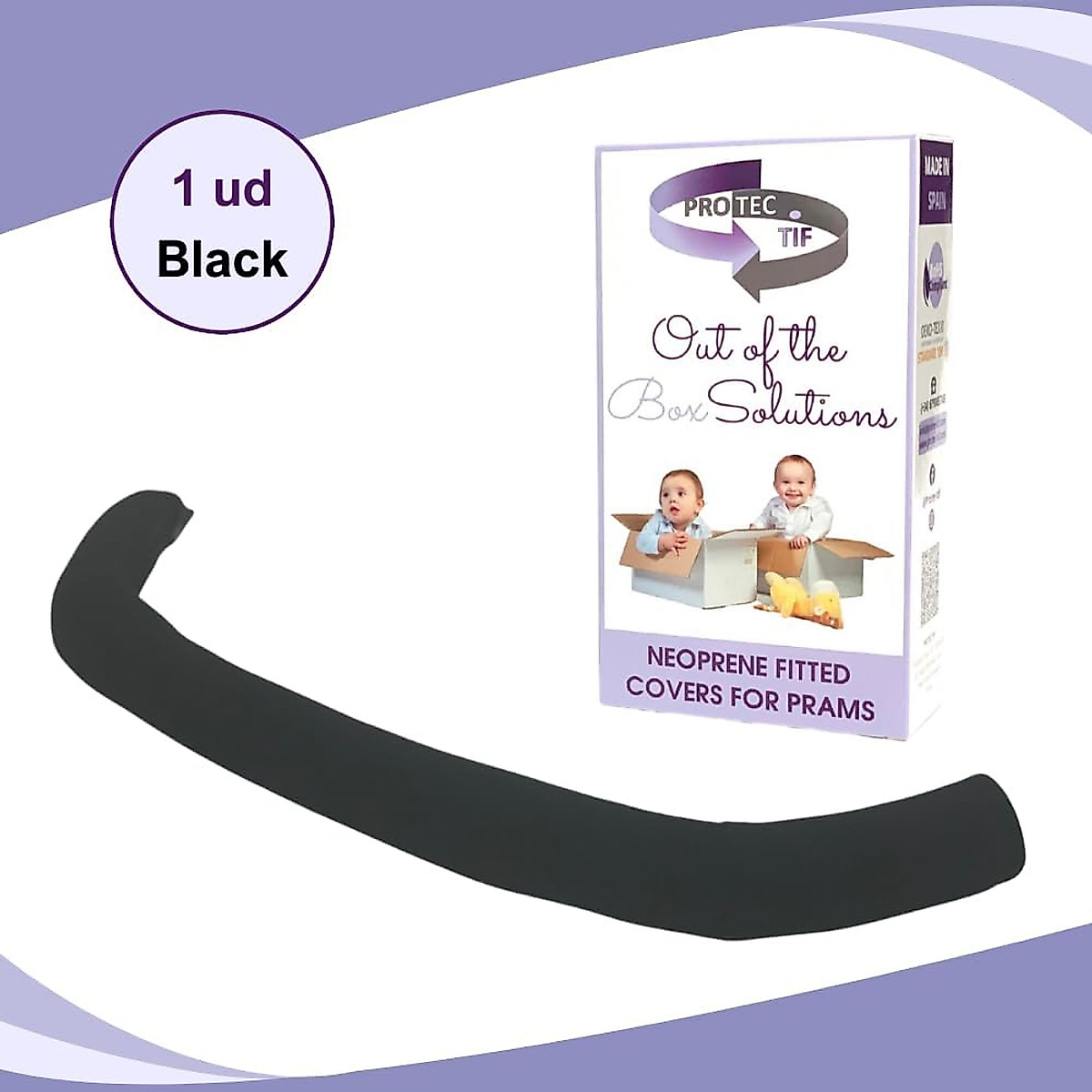 Neoprene Fitted Cover for Bugaboo Donkey Carry Handle (Does not Replace The Rubber)