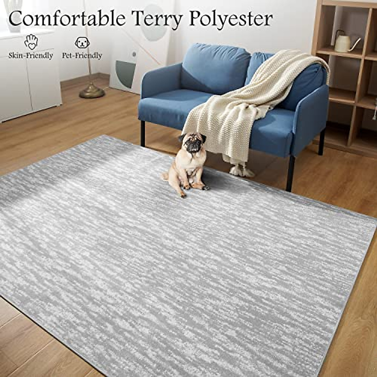 tchdio 5x7 Area Rugs-Washable Rug-Modern Abstract Area Rugs for Living Room Bedroom Dinning Room Laundry Room Study Room