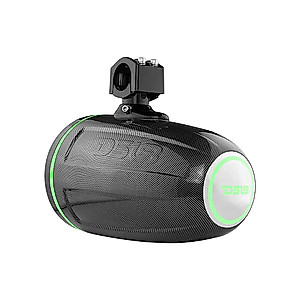 DS18 Hydro CF-X8TP 8" Marine Towers with Integrated RGB LED Lights - High Performance, Marine Grade IP65 Rated, UV Stable, 375 W Max 125 W RMS 4 Ohms (Pair)