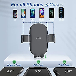 OQTIQ Windshield Phone Mount for Car [Gooseneck 13" Long Arm] Car Phone Holder Mount Dashboard Windshield Strong Suction Cup Cell Phone Holder Car Truck for iPhone 14 13 Pro Max All Mobile Phones