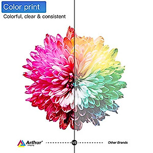 Arthur Imaging Compatible Ink Cartridge Replacement for 250XL 251XL (3 Large Black, 3 Small Black, 3 Cyan, 3 Yellow, 3 Magenta, 15-Pack)