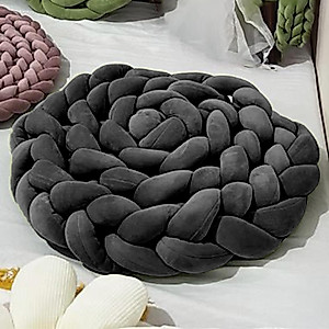 Velvet Giant Arm Knitting Yarn, Super Soft Tubular Weight Jumbo Yarn for DIY Crochet Hand Knitting, Blanket, Pet Bed, Rugs, Pillow, Handbag (2.2lb-Black)