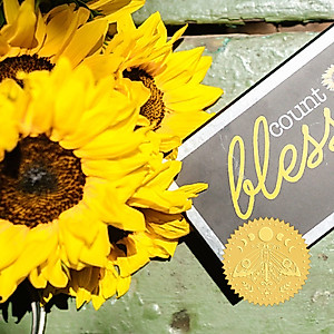 CRASPIRE 100pcs Gold Foil Stickers Embossed Certificate Seals Self-Adhesive Stickers Medal Decoration Stickers Certification Graduation Corporate Notary Seals Envelope (Moth)