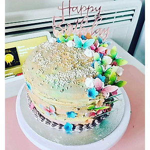 Set of 30 Edible Butterfly Cupcake Toppers Wedding Cake Birthday Party Food Decoration Mixed Size & Colou