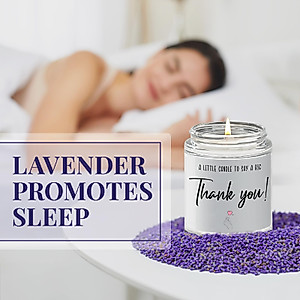 Thank You Gifts for Women Mom Friends Bosslady Coworkers Father’s Day Gifts Appreciation Gifts for Her Him, Teacher Appreciation, Friendship Gifts, Birthday Gifts, 7oz Soy Wax Lavender Candle