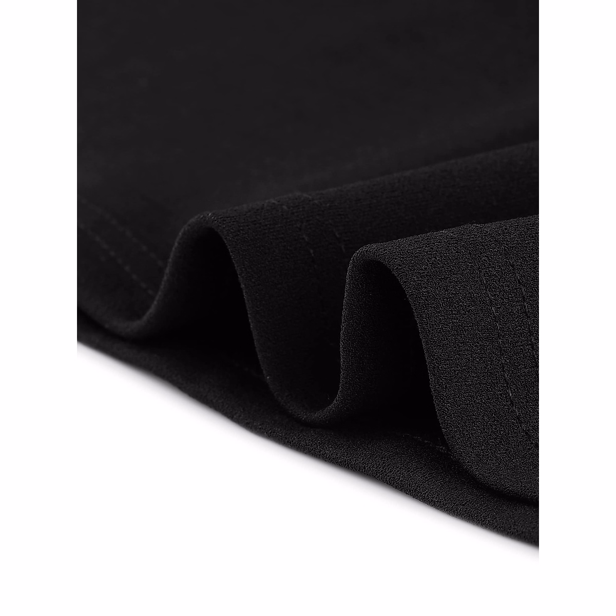 Allegra K Women's Work Dress Round Neck Solid Color Sleeveless A-Line Casual Office Dresses Large Black