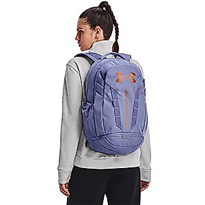 Under Armour Hustle 5.0 Backpack, (576) Peri/Peri/Metallic Light Copper, One Size Fits All