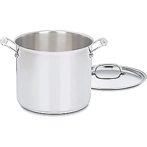 Cuisinart 12-Quart Stockpot w/Lid, Chef's Classic Collection, Silver, 766-26AP1