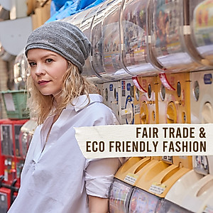 CHARM Linen Beanie Hat for Summer - Mens Slouchy Beanie Womens Baggy Knit Cap Cooling Hat Black