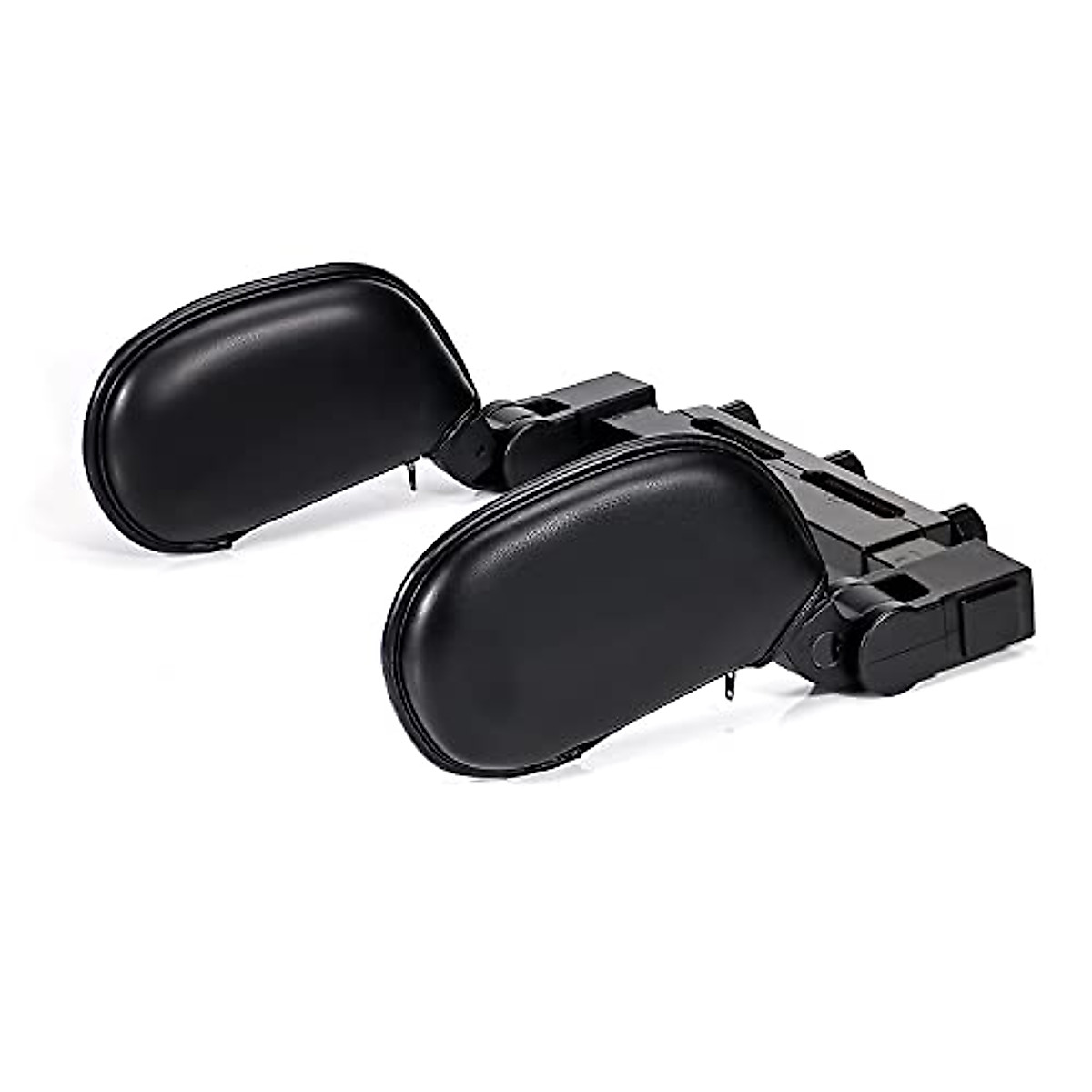 SanLead Car Headrest Pillow Detachable, U Shaped Road Pal Headrest Black Head Neck Support, 180 Degree Adjustable Car Seat Head Neck Support