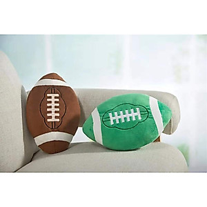 XIZHI 11 inch Football Plush Pillow Fluffy Stuffed Throw Pillows Football Sports Ball Pillow Soft Durable Sports Toy Sofa Room Decoration