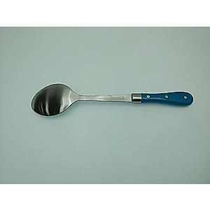 The Pioneer Woman Basting Spoon Large Stainless Steel Teal Handle 14" Long