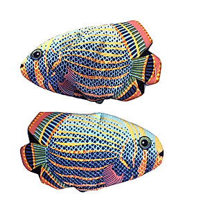 Deep-Sea Fish Oven Microwave Mitts Cartoon Fish Shape Cotton Oven Mitts Anti-Heat Baking Cooking Grilling Gloves Recycled Kitchen Oven Gloves Pot Holder Gloves for BBQ Baking Supplies