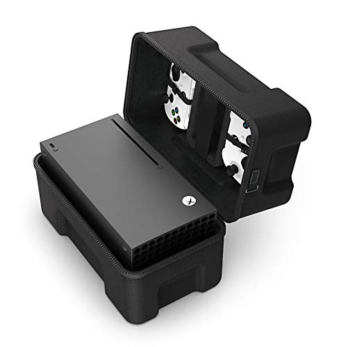 SHBC Hard Carrying Case Compatible with Xbox Series X Game Console Travel Storage Bag for Wireless Controllers and Accessories