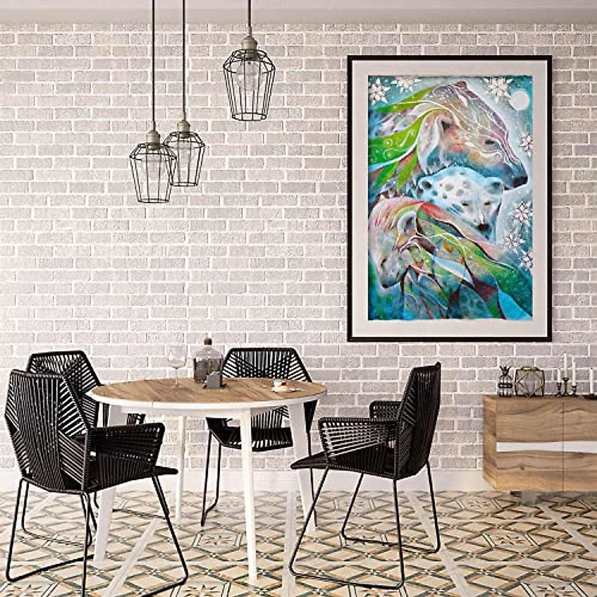 ICECHEN Art Leopard Diamond Painting Kits - 5D Diamond Art Kits Full Drill Diamond Painting Kits for Adults Kids Beginner, Diamonds Dots Arts and Crafts for Adults HomeWall Decor 12X16 inch