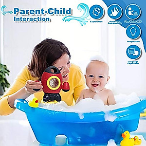 Sitodier Bath Toys | Bath Toys for Toddlers 1-3 Years Old | Space Spray Water with Rotatable Fountain Shower Bathtub Toys | Baby Shower Bath Toys for Toddlers Boys Girls 1 2 3 4 Years