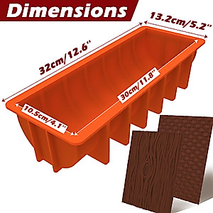 Webake Yule Log Cake Pan Silicone Yule Log Cake Mold with 2 Bark Mat, Christmas Cake Mold for Cake, Jello, Dessert, Great for Christmas