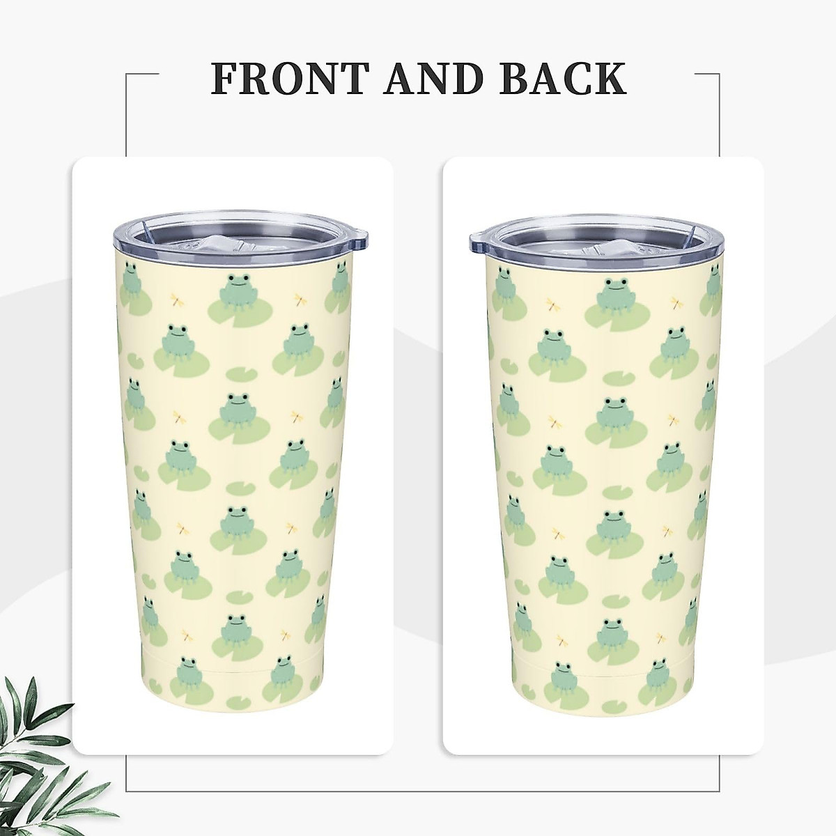 CHASOEA Frog Tumbler 20oz Frogs Stainless Steel Insulated Tumblers with Lid and Straw Funny Animal Travel Coffee Mug Tea Wine Cups Water Bottle Sport Gifts for Women Frog lover