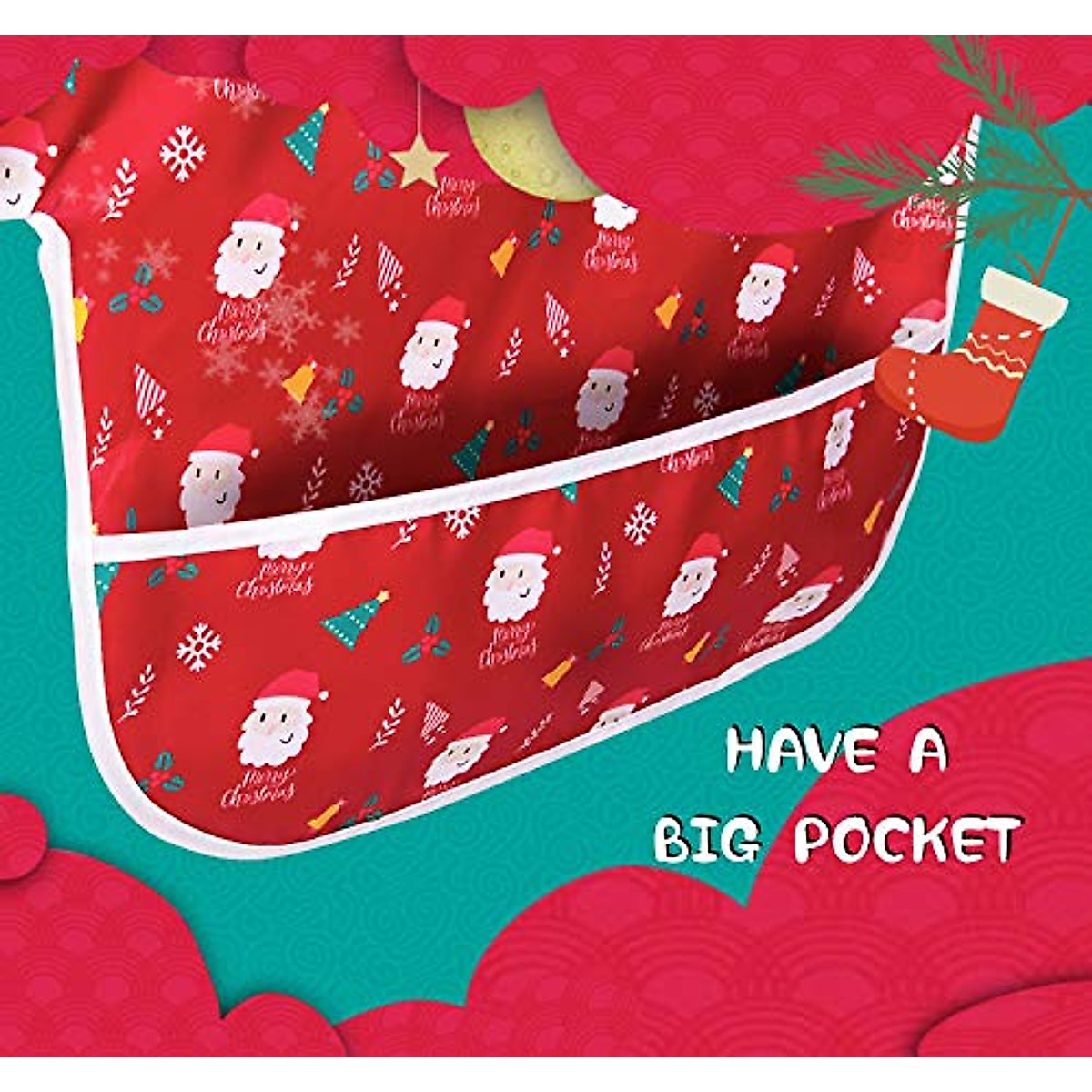 Little Dimsum Full Sleeved Feeding Bib 2 Pack,Baby & Toddler Waterproof Bib Apron,Food Protection Large Pocket Eating Smock 6-48 Months