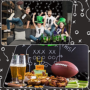 Qinyoung 4 Pack Football Theme Tablecloths, Football Themed Party Supplies Decorations, Disposable Plastic Rectangle Football Table Covers for Football Theme Birthday Party Favors, 108 x 54 Inch