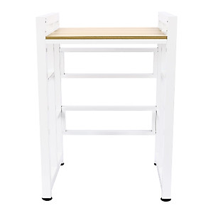 Stacking Dryer Rack Stand, Floor Mount Storage Shelf with Adjustable Laminate, Heavy Duty Over Washer and Dryer Shelves, Washing Machine Rack for Bathroom, Laundry Room, Apartments Garages