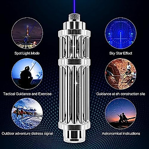 Walonatica High Brightness Rechargeable Flashlight with 5 Modes for Night time Astronomy, Outdoor Camping, Hunting and Hiking.