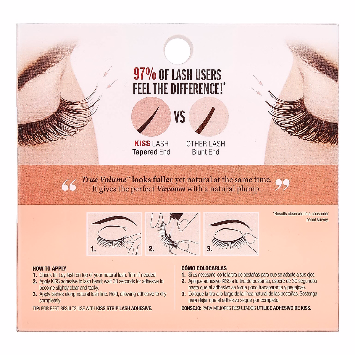 Kiss True Volume Lashes - Ritzy (Pack of 6)