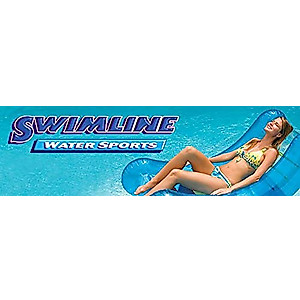 Swimline Basketball Hoop Giant Shootball Inflatable Fun Swimming Pool Water Game Set and UFO Lounge Chair Float with Built-in Squirt Gun, (2 Pack)