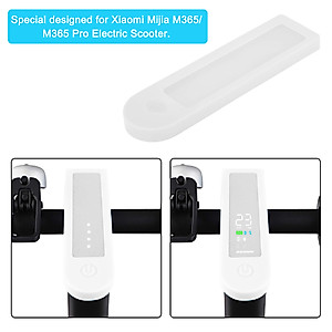 TOMALL Waterproof Silicone Protective Cover Case Central Control Panel Dust Proof Protective Shell Dashboard Cover Protective White Compatible for Xiaomi Mijia M365/M365 Pro Electric Scooter