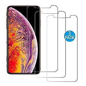 Ailun for Apple iPhone 11 Pro/ Xs/ X Screen Protector,3 Pack,5.8 Inch Display,Tempered Glass 2.5D Edge Work Most Case[NOT for iPhone 11,6.1 inch]